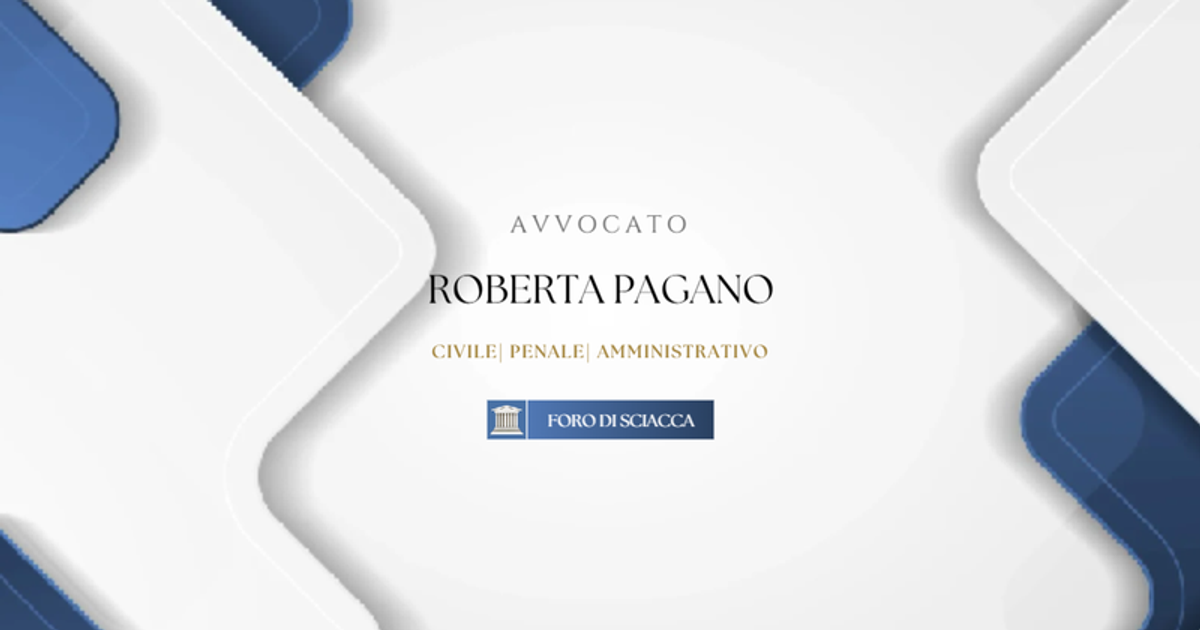 Avvocato Roberta Pagano - Ordine Avvocati Sciacca Studio Legale in Partanna